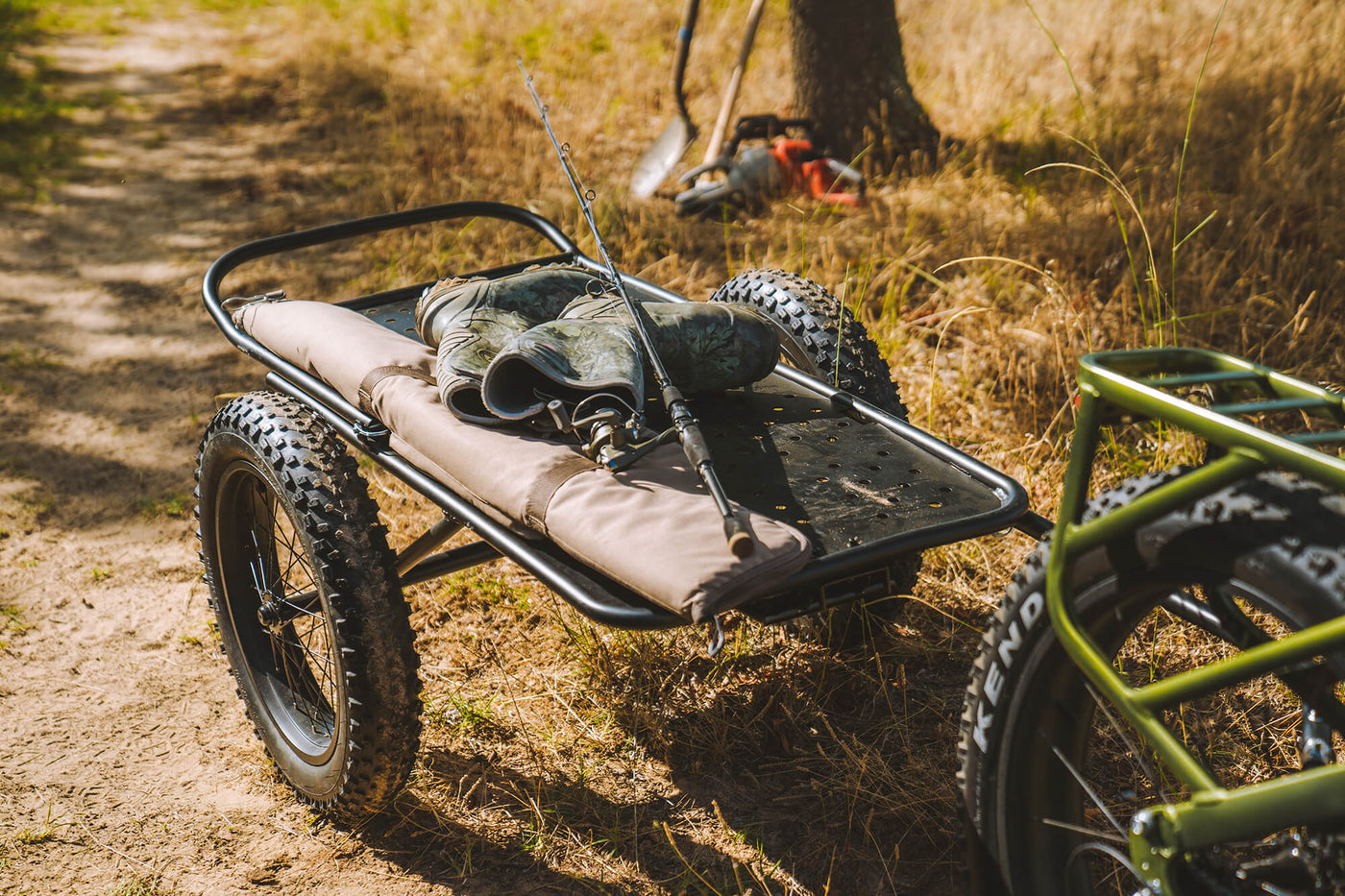 2 Wheel Game Trailer for Denago Hunting 1 eBike