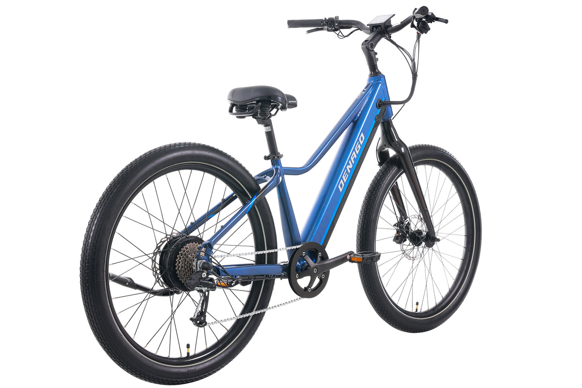 Denago City 2 High Step Ebike | 500W 28MPH Light Weight Electric Bikes for Adults.