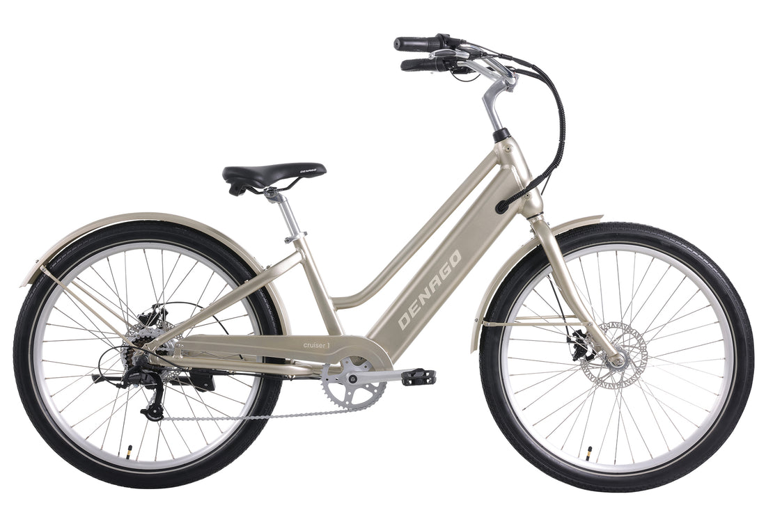 Denago Cruiser 1 Step Thru eBike | 50 Miles LG Battery Electric Bikes ...