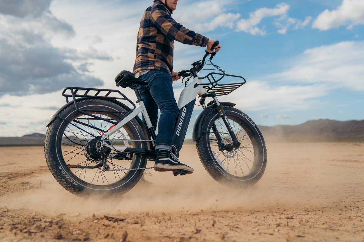 Denago Fat Tire Step-thru eBike | Fat Tire Electric Bike | 80 Miles ...